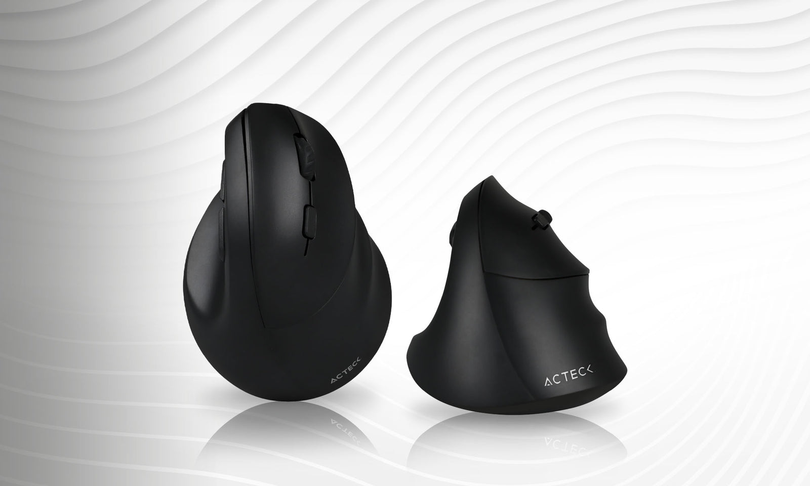 Mouse Ergonómico Vertical | Virtuos Fitt MI520 | Blanco