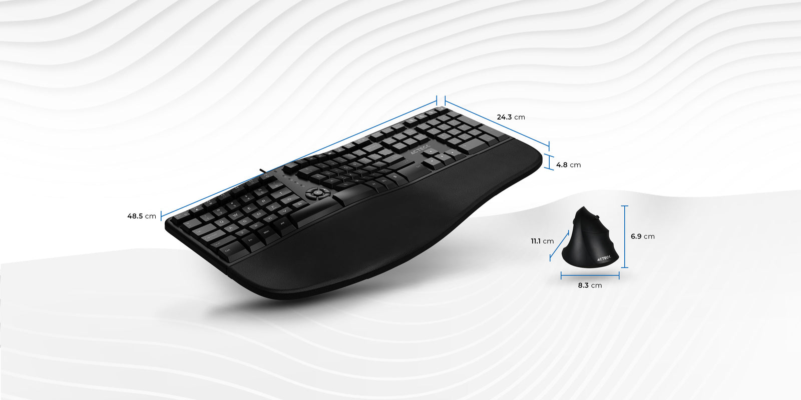 Combo Teclado y Mouse | Creator Virtuos Fitt MK770 | Blanco