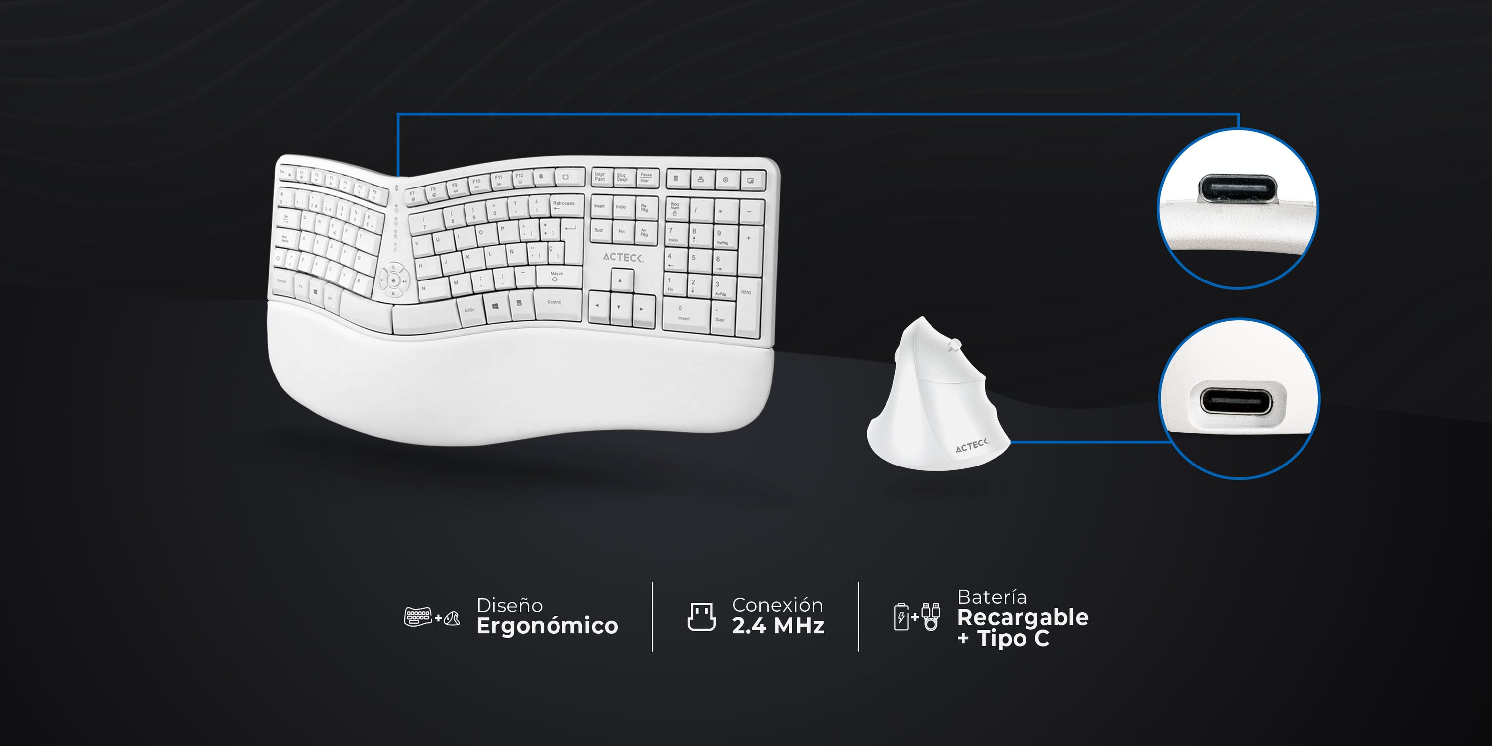 Combo Teclado y Mouse | Creator Virtuos Fitt MK770 | Negro