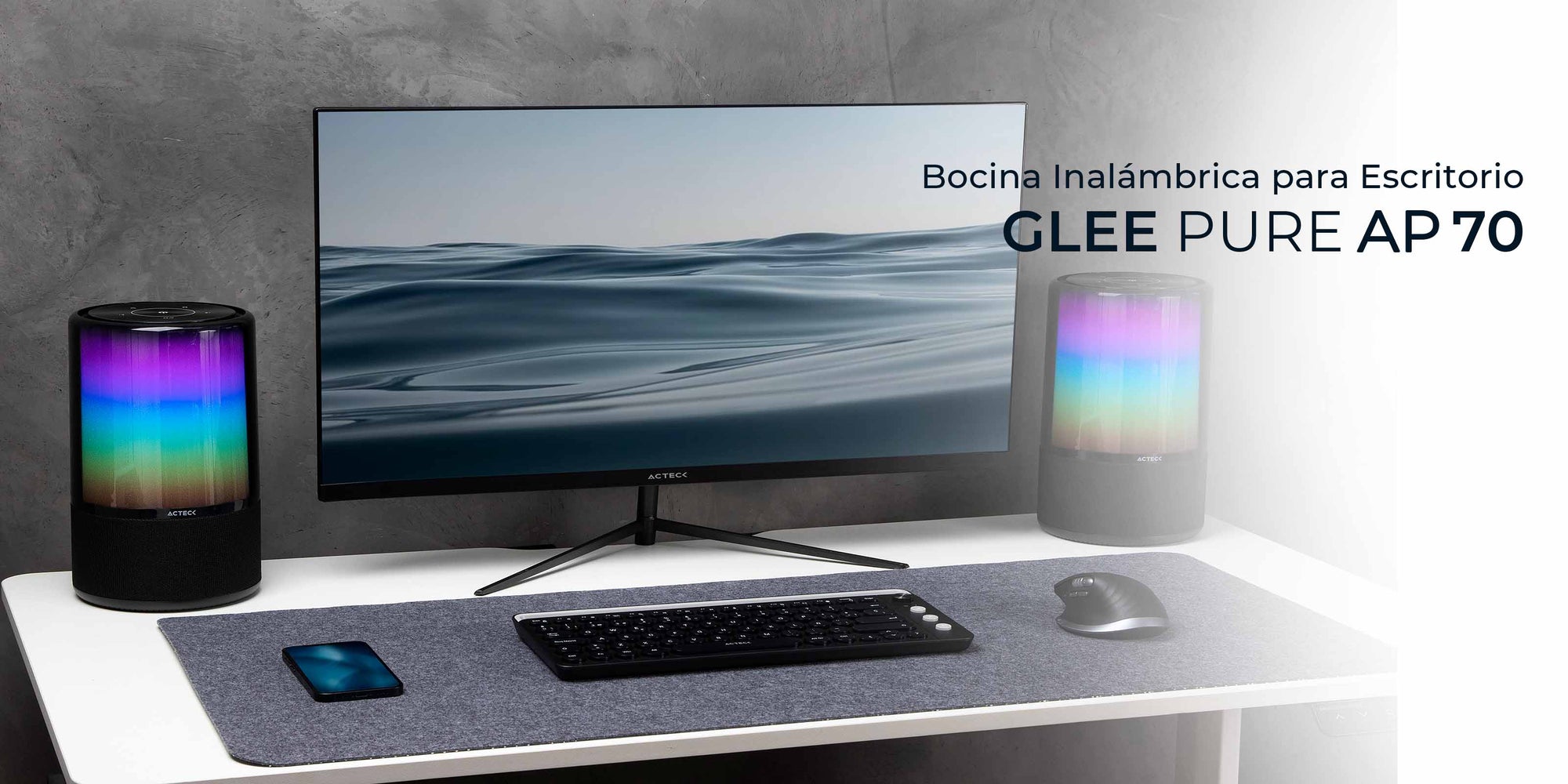 Bocina Portátil de ambientación | Glee Pure AP70 | Negro