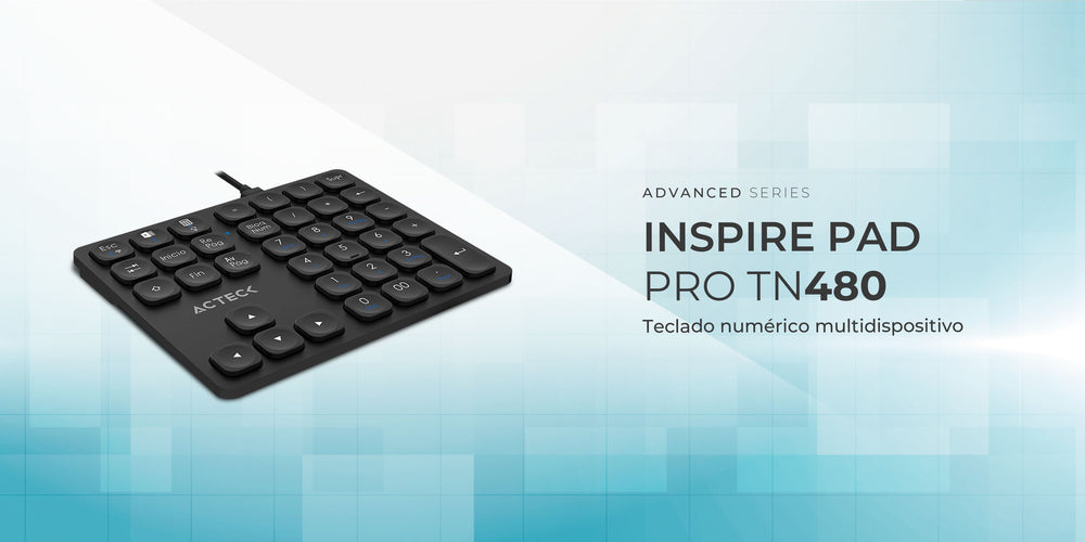 Teclado Numerico Multidispositivo Inspire Pad Pro Tn480 Negro