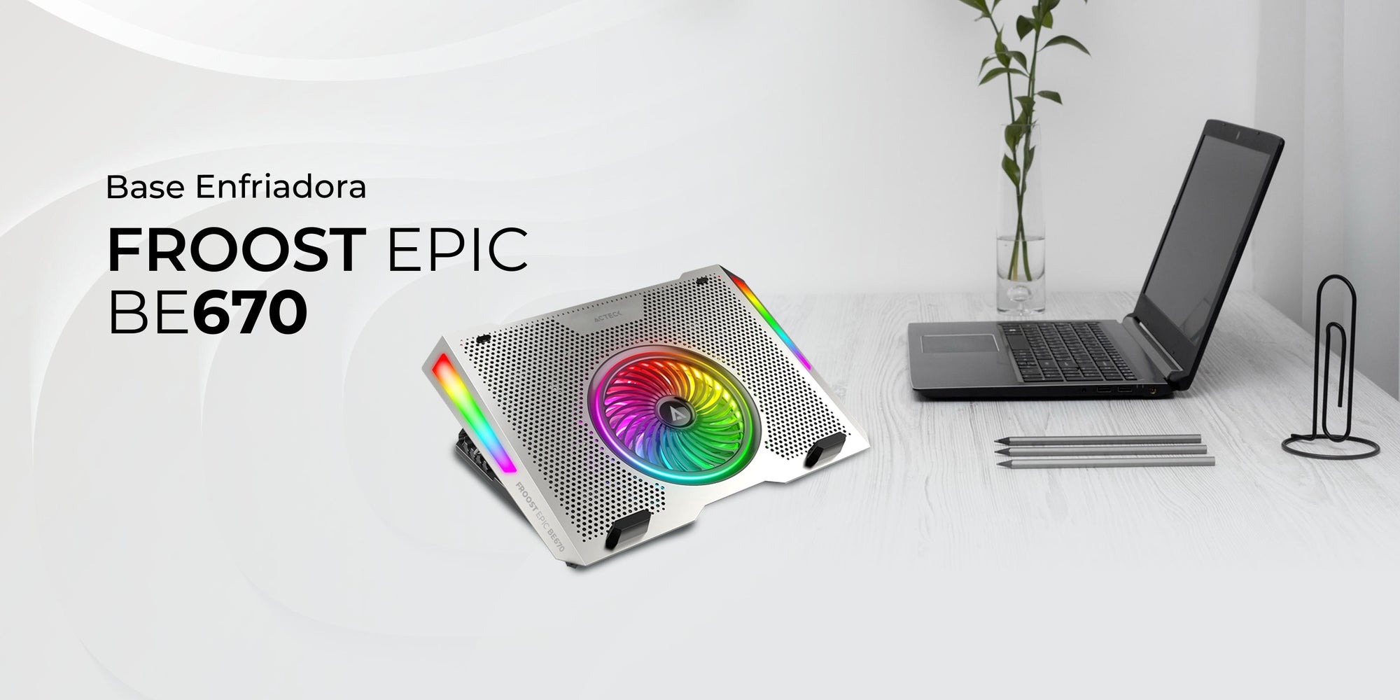 Base Enfriadora para Laptop | Froost Epic BE670 | Aluminio