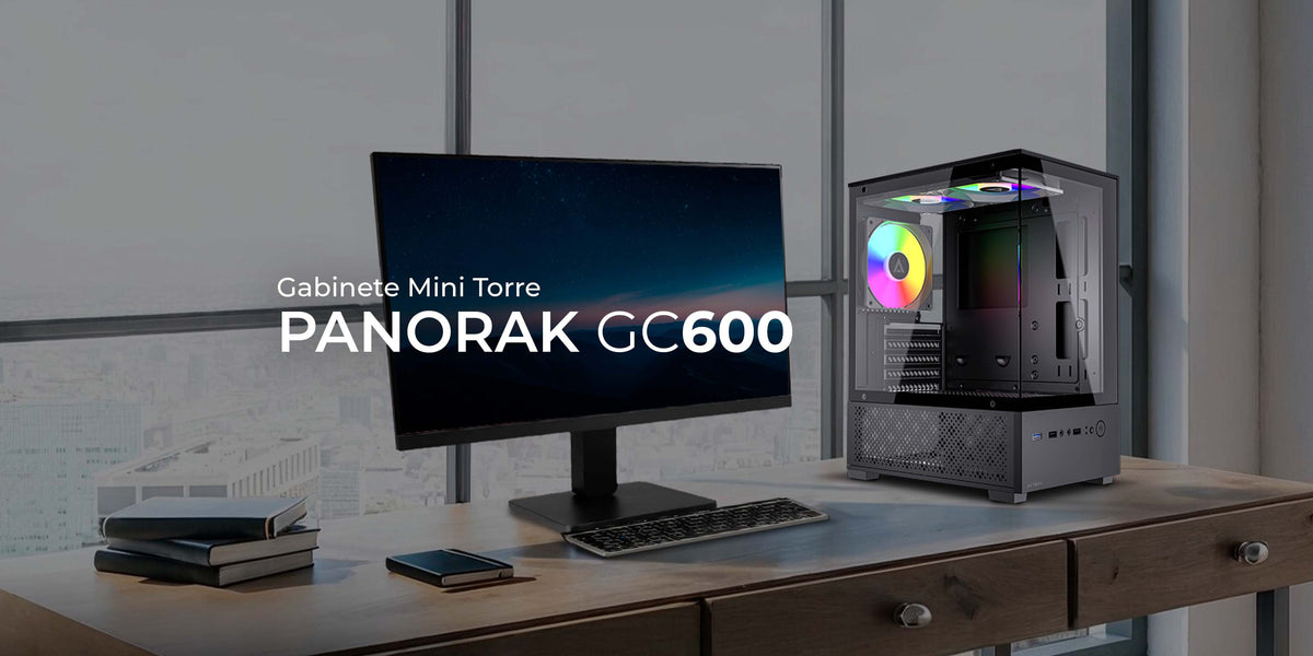 Gabinete Compact Mini Torre | Panorak GC600 | Negro