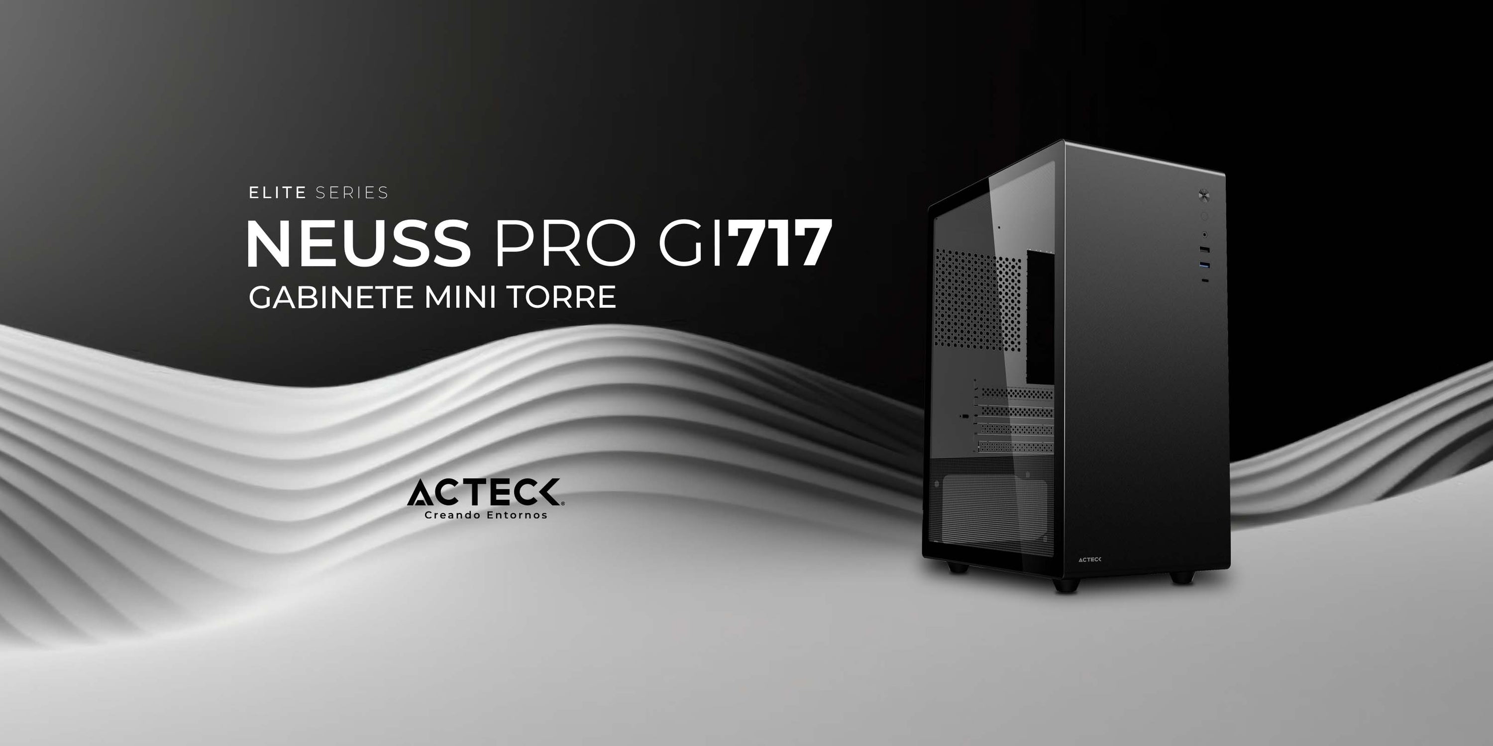 Gabinete Mini Torre | Neuss Pro GI717 | Negro