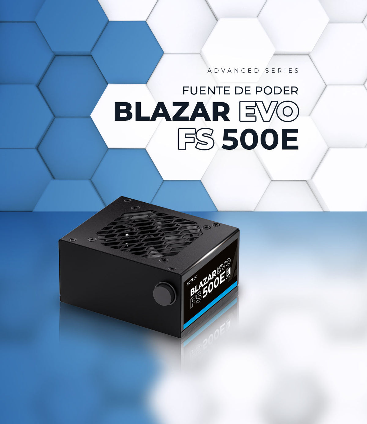 Fuente de Poder SFX | Blazar Evo FS500E | 500W | 1x20+4 pin + 1xAtx 4