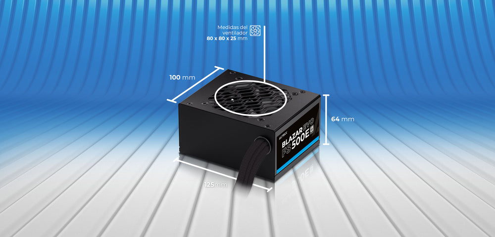 Fuente de Poder SFX 500W | Blazar Evo FS500E | Negro