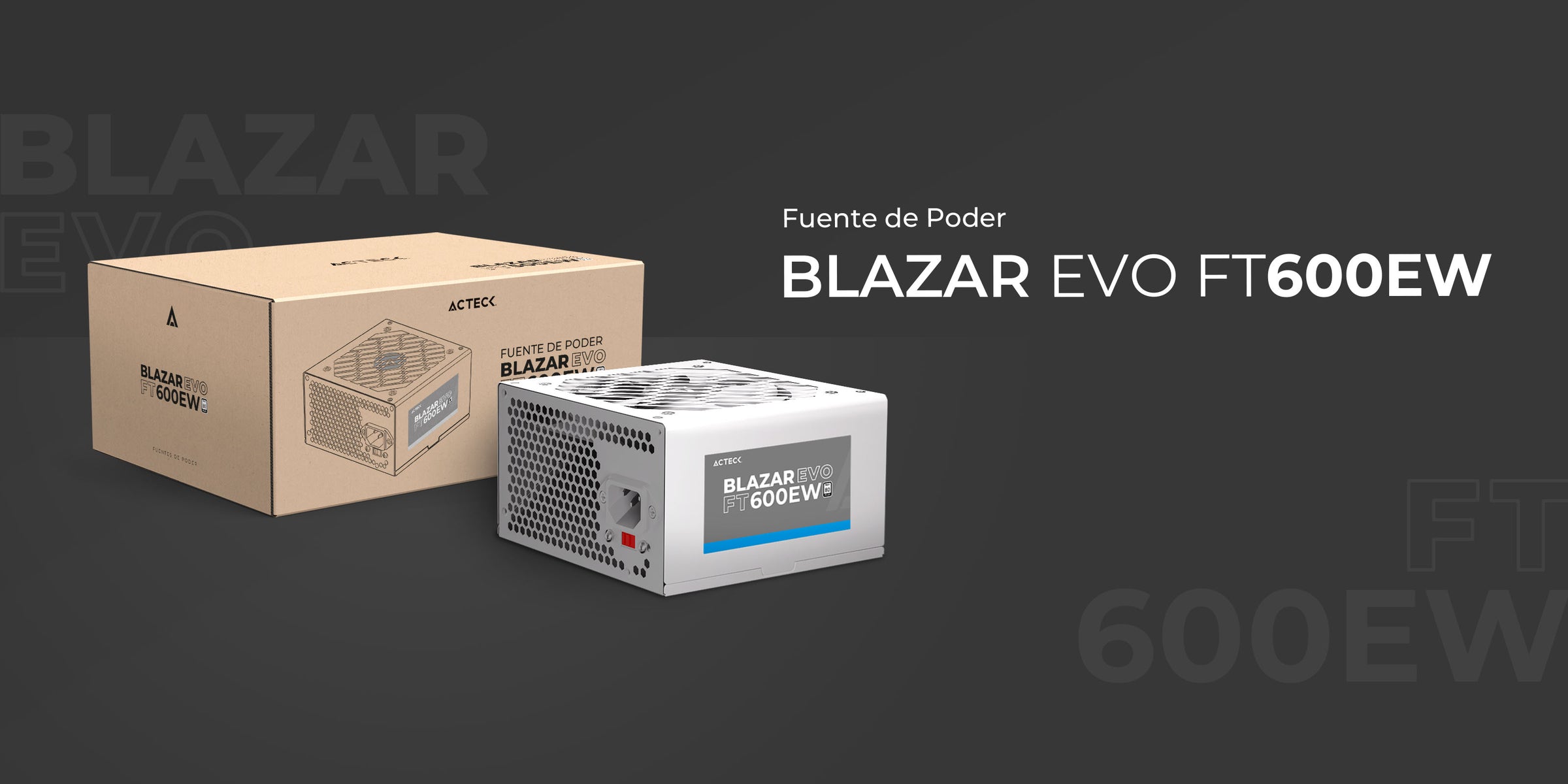Fuente de Poder ATX 600W | Blazar Evo FT600E | Negro